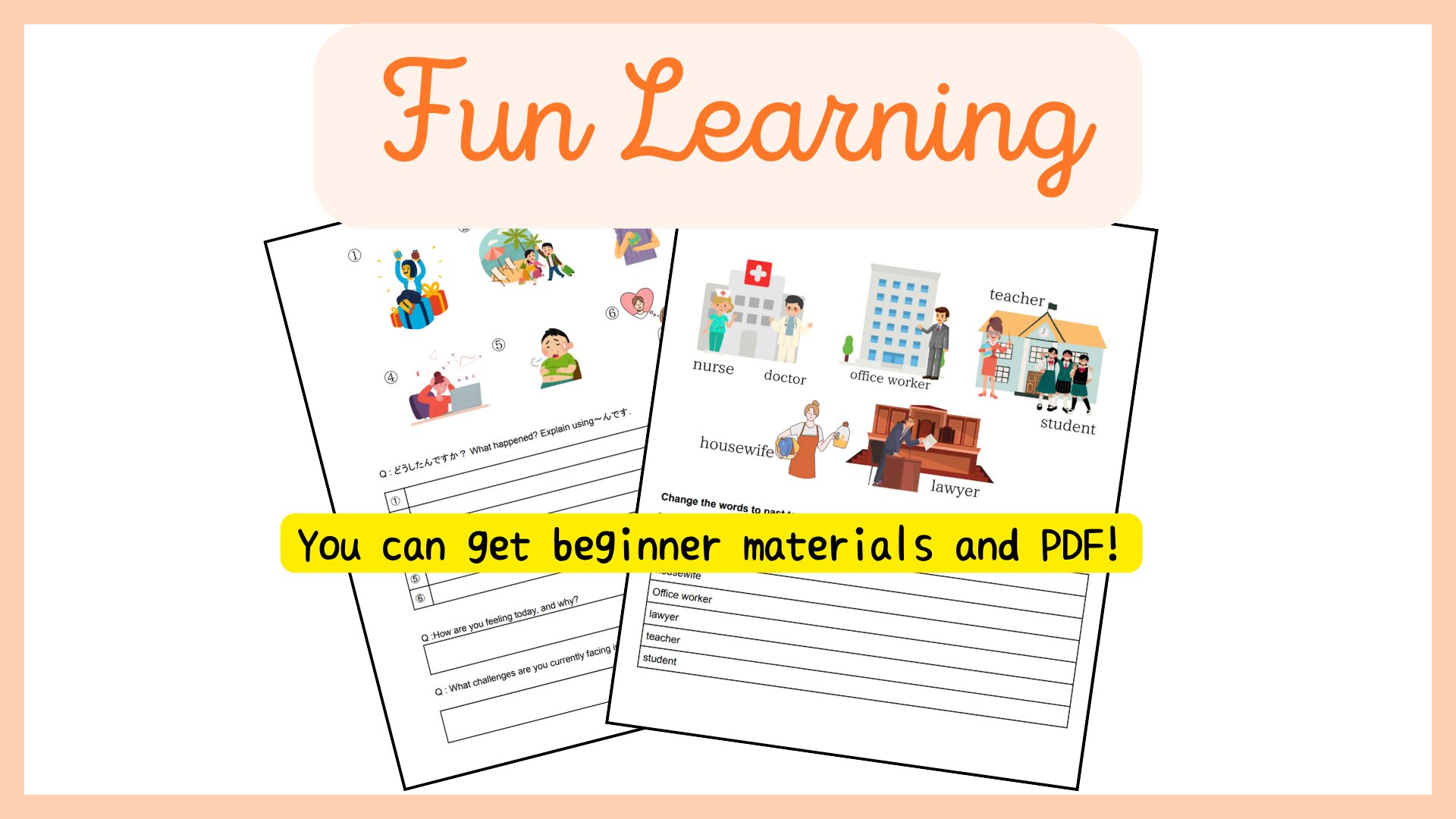 Learn from Zero -Beginner Materials-│Ganbare Nihongo